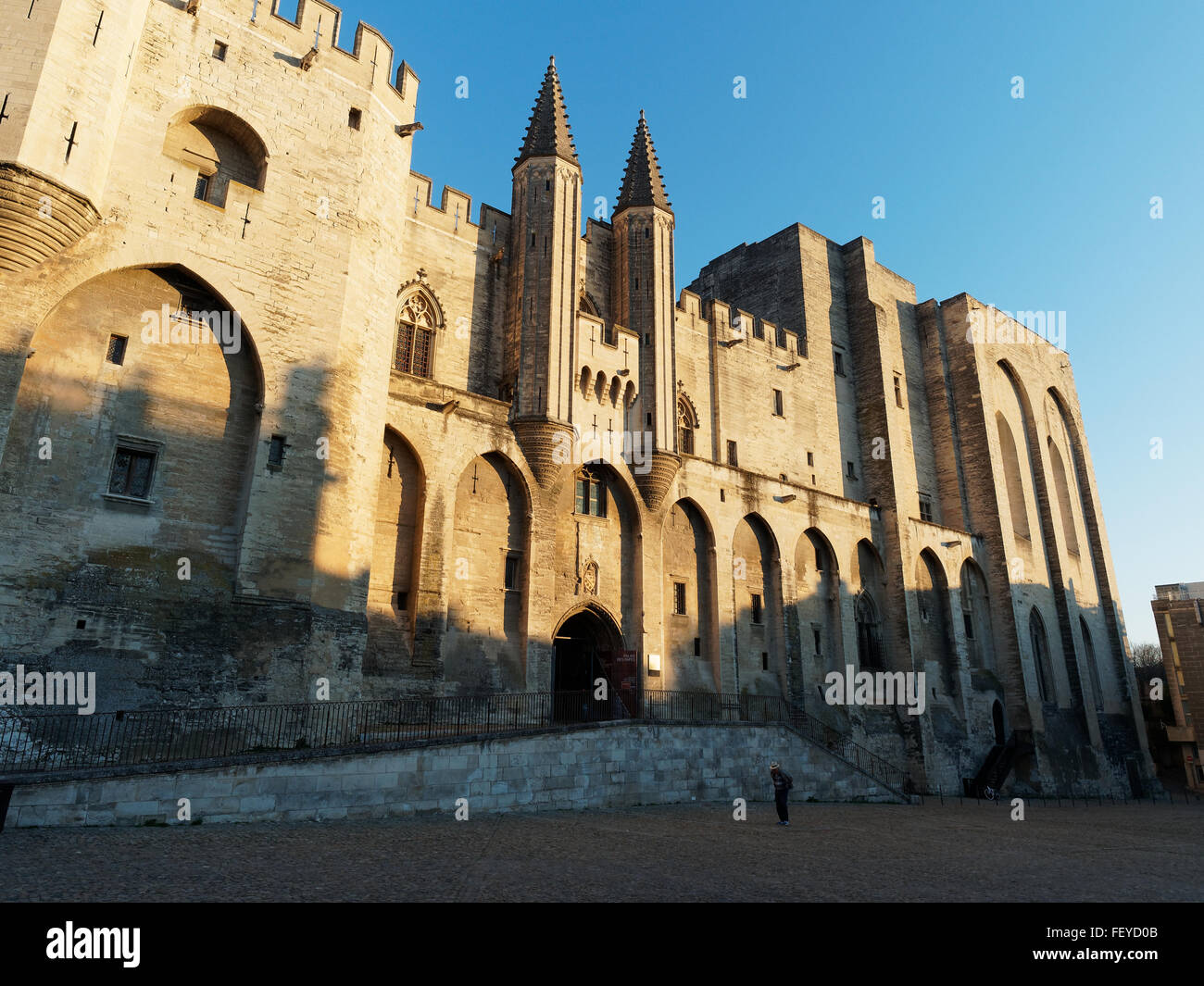 Avignon. France. Palais du Papes. Papal Palace Stock Photo - Alamy
