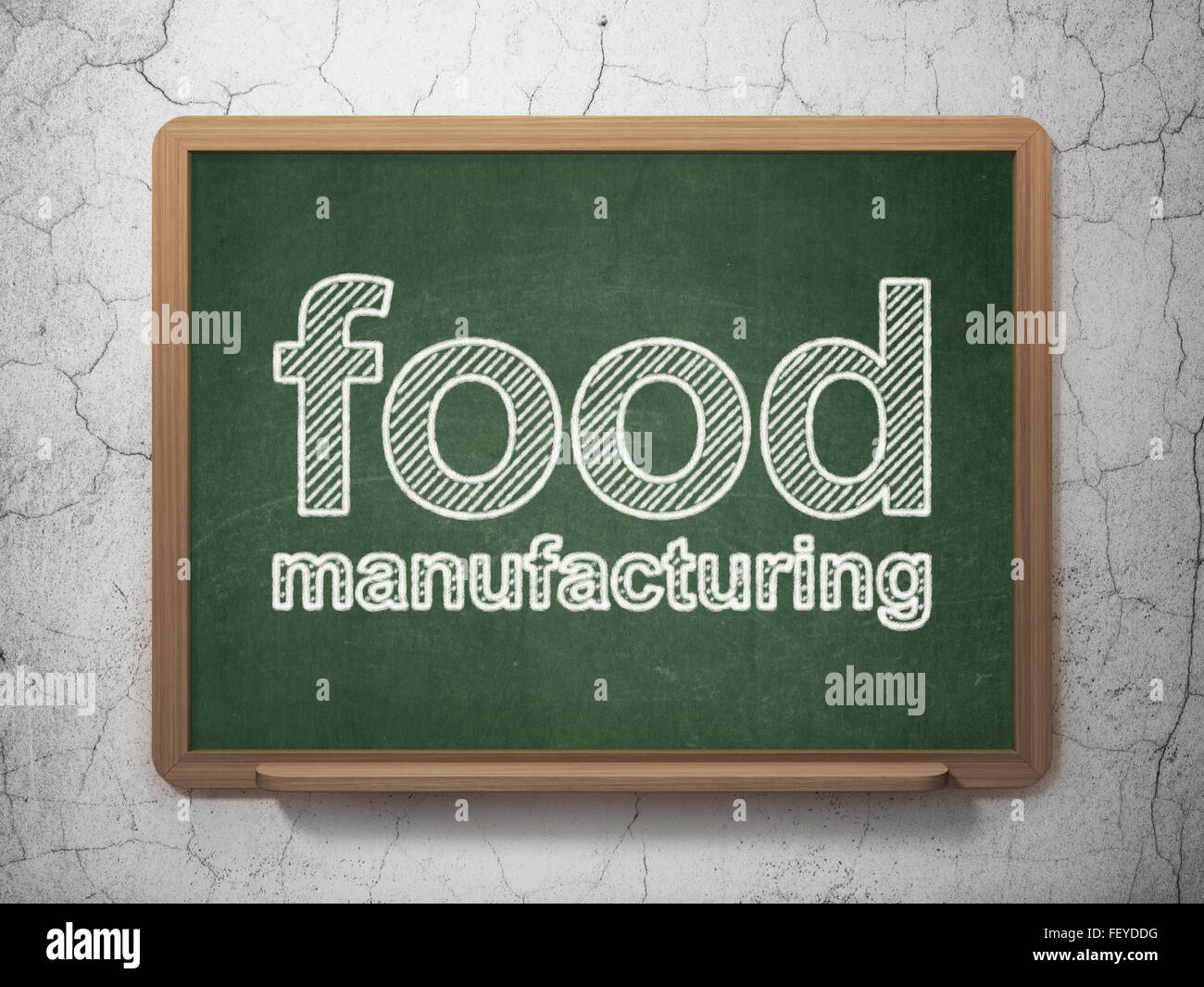 Manufacuring concept: Food Manufacturing on chalkboard background Stock ...