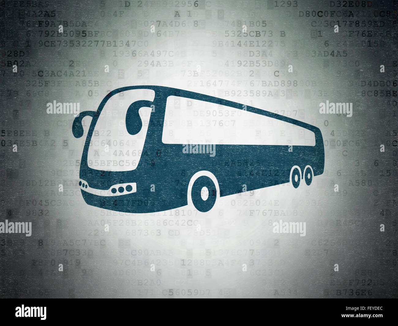 Vacation concept: Bus on Digital Paper background Stock Photo - Alamy