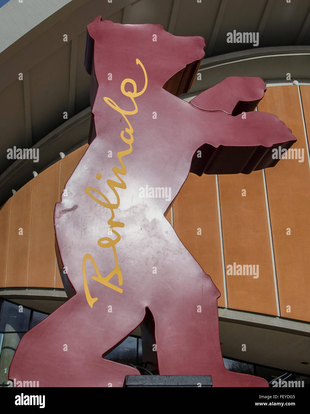 A large bear symbol with the lettering "Berlinale" pictured outside the ...