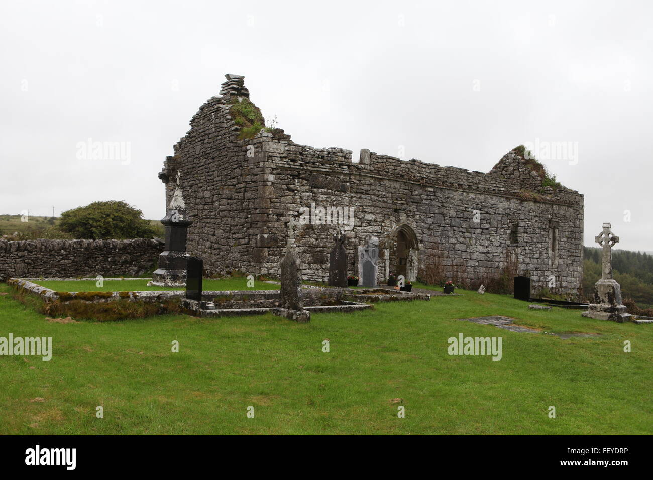 Beautiful old stone church building in ruins, Ireland Stock Photo - Alamy