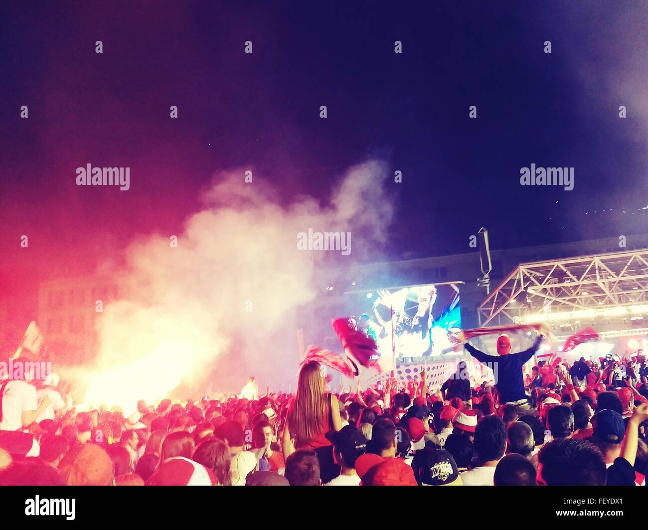 Crowd At Concert Stock Photo - Alamy