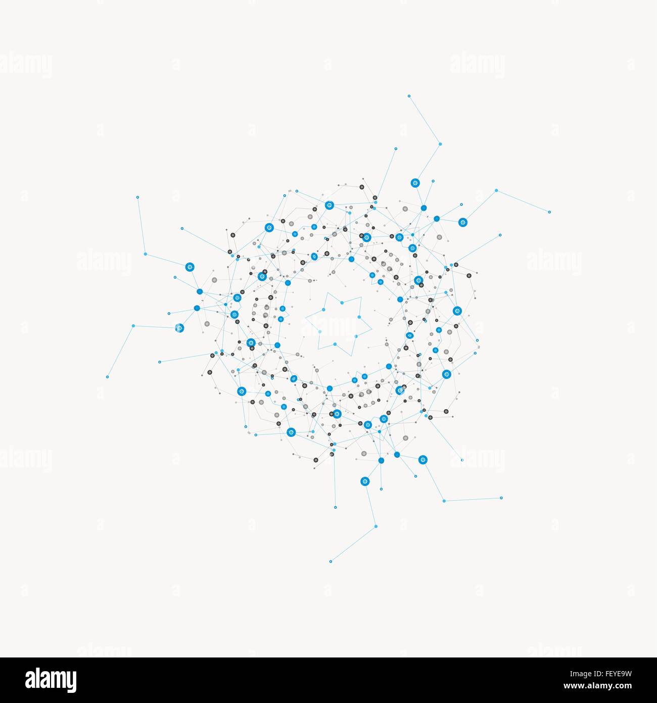 Vector background pattern network. Design dots and lines Stock Vector ...
