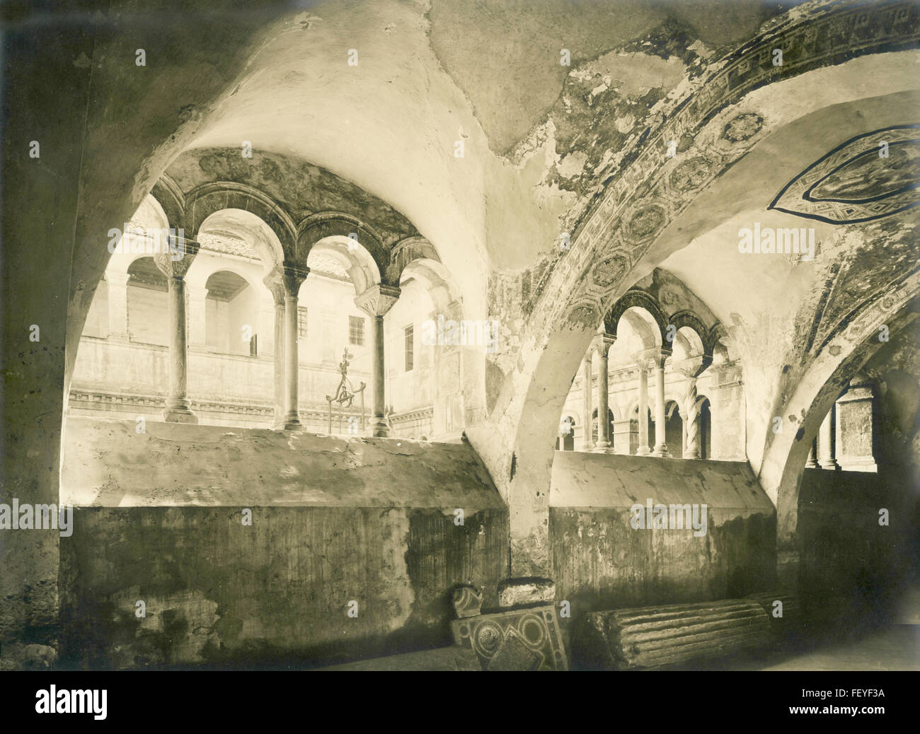 Cloister de' Cosmati, Monastery of St. Scholastica, Subiaco, Italy ...