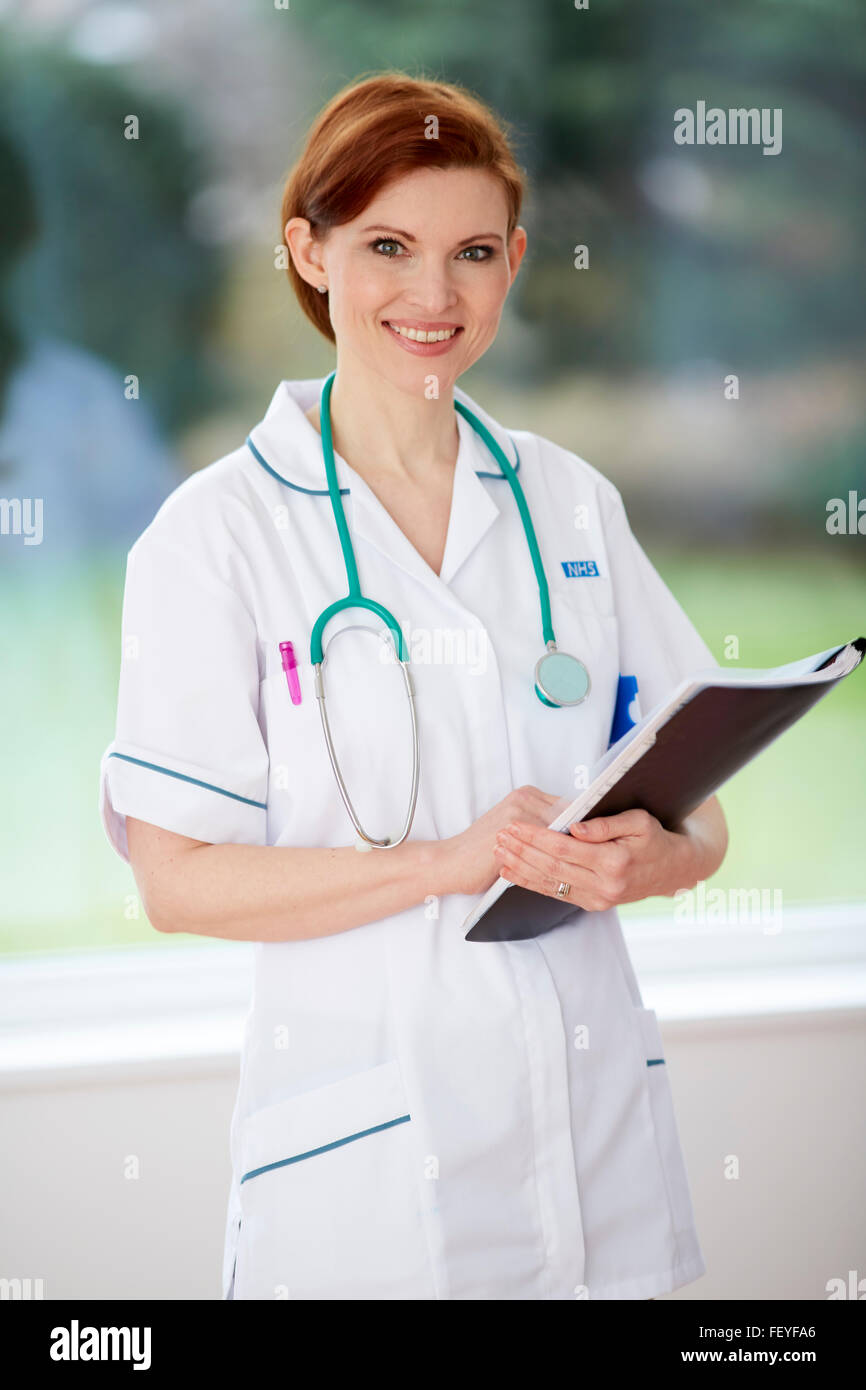 Portrait of Nurse smiling Stock Photo - Alamy