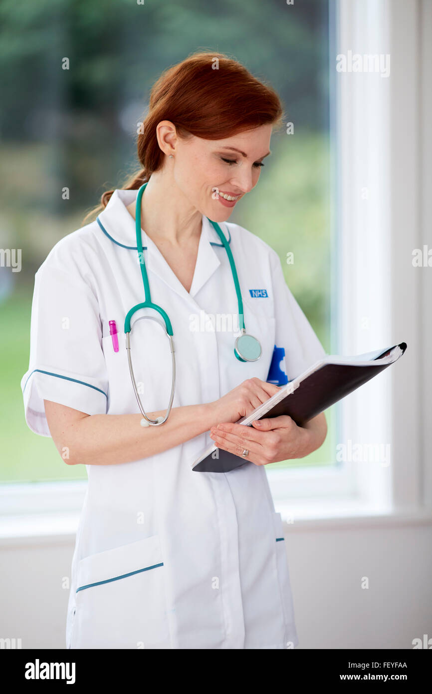 Portrait of Nurse smiling Stock Photo - Alamy