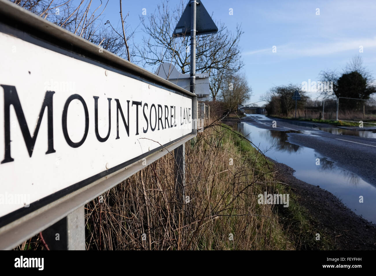 Flooding on mountsorrel lane after two days of heavy rain caused the ...