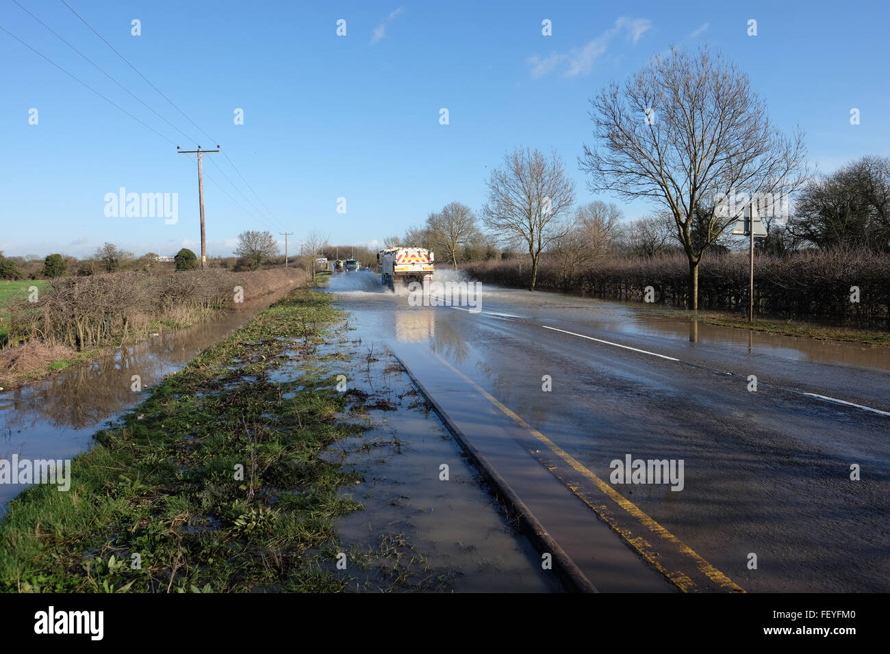 Flooding on granite way near mountsorrel after two days of heavy rain ...