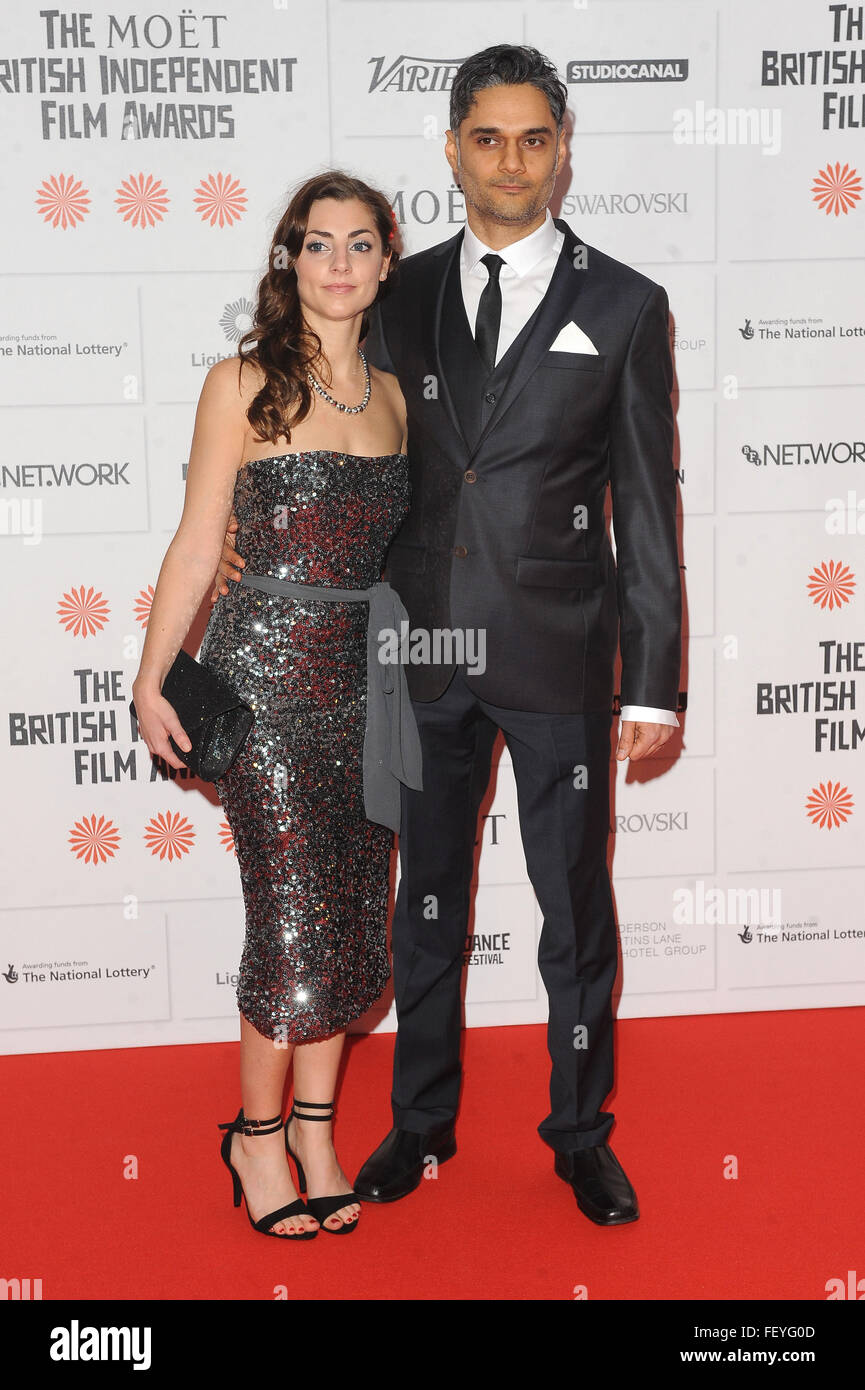 London, UK. Omid Nooshin at the Moet British Independent Film Awards ...