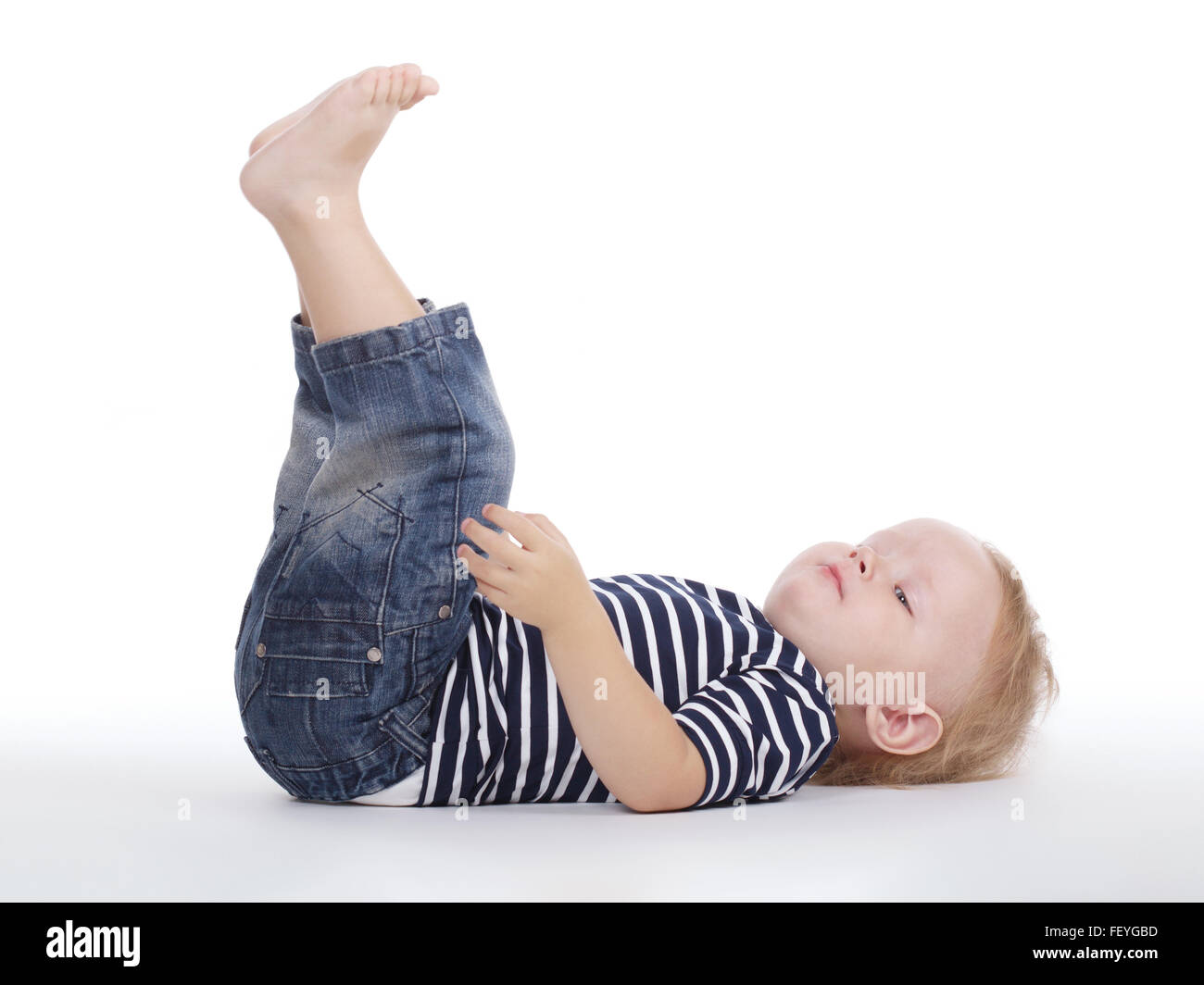 little boy on the floor Stock Photo - Alamy