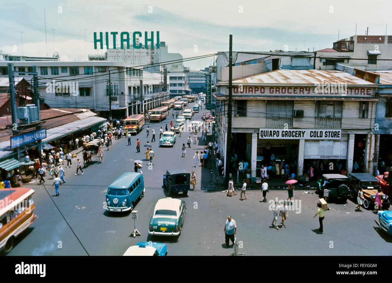AA 6853. Archival 1960s, Street view, Manila, Philippines Stock Photo ... AA 6853. Archival 1960s, Street view, Manila, Philippines Stock Photo ...