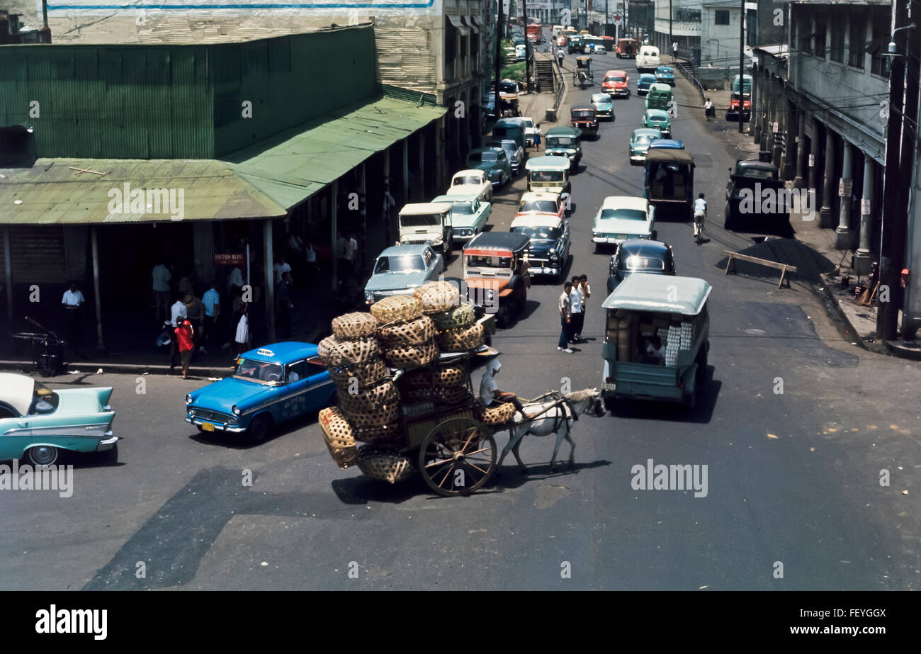 AA 6854. Archival 1960s, Street view, Manila, Philippines Stock Photo ... AA 6854. Archival 1960s, Street view, Manila, Philippines Stock Photo ...