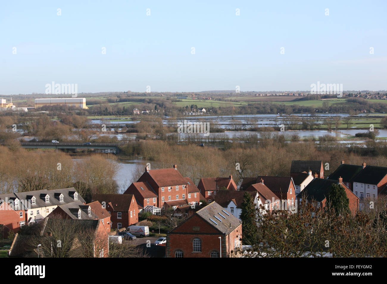 Flooding in the soar valley near mountsorrel after two days of heavy ...