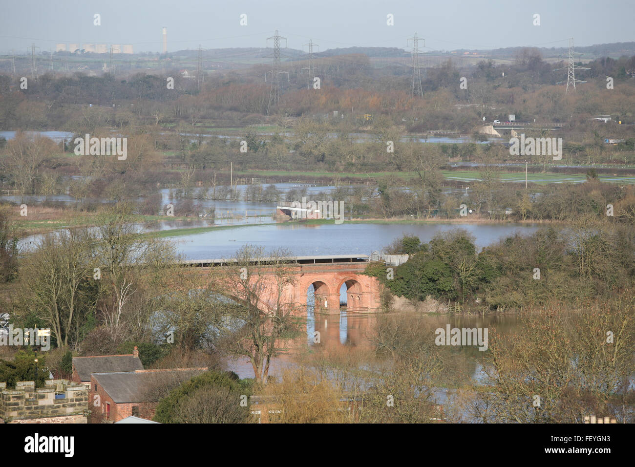 Flooding in the soar valley near mountsorrel after two days of heavy ...