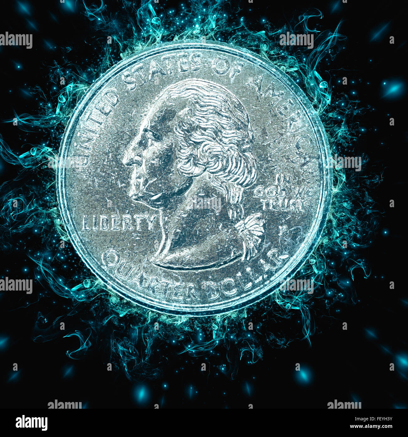 One quarter dollar hi-res stock photography and images - Alamy