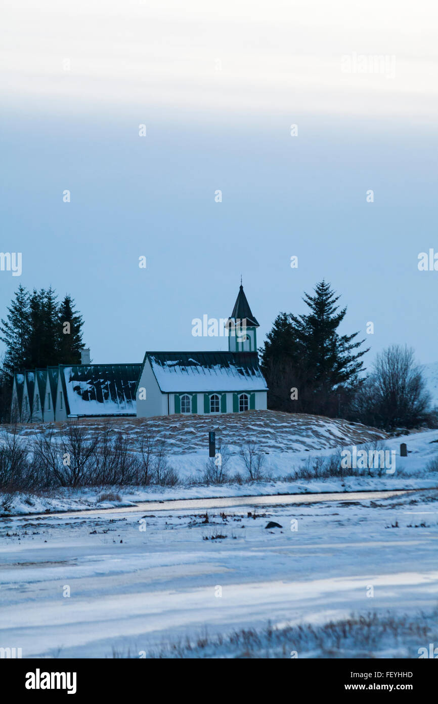 Thingvellir church hi-res stock photography and images - Alamy