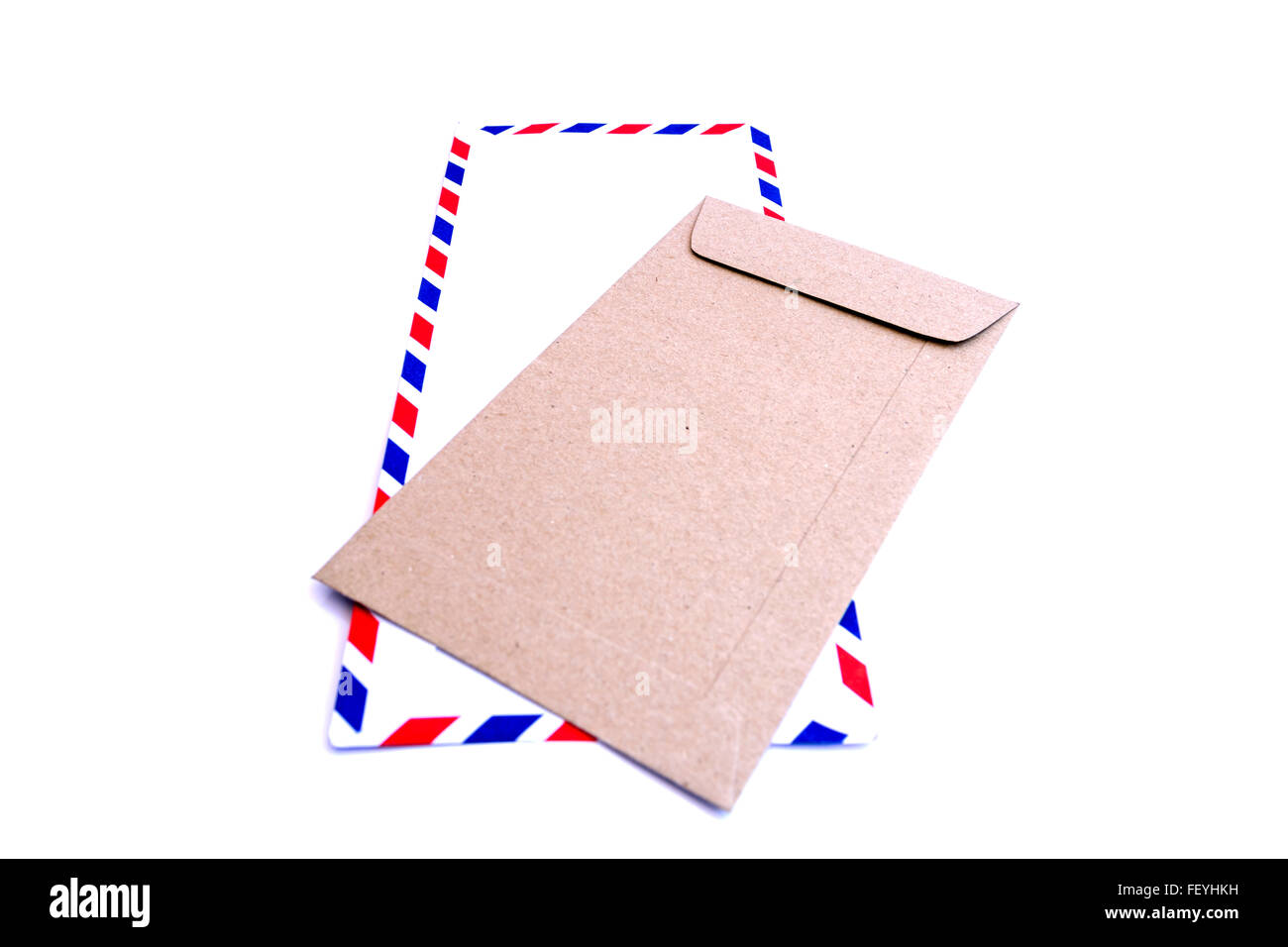 envelope isolated on white background Stock Photo - Alamy