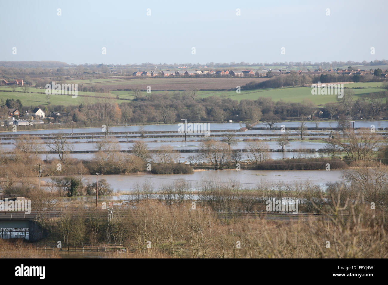 Flooding in the soar valley near mountsorrel after two days of heavy ...