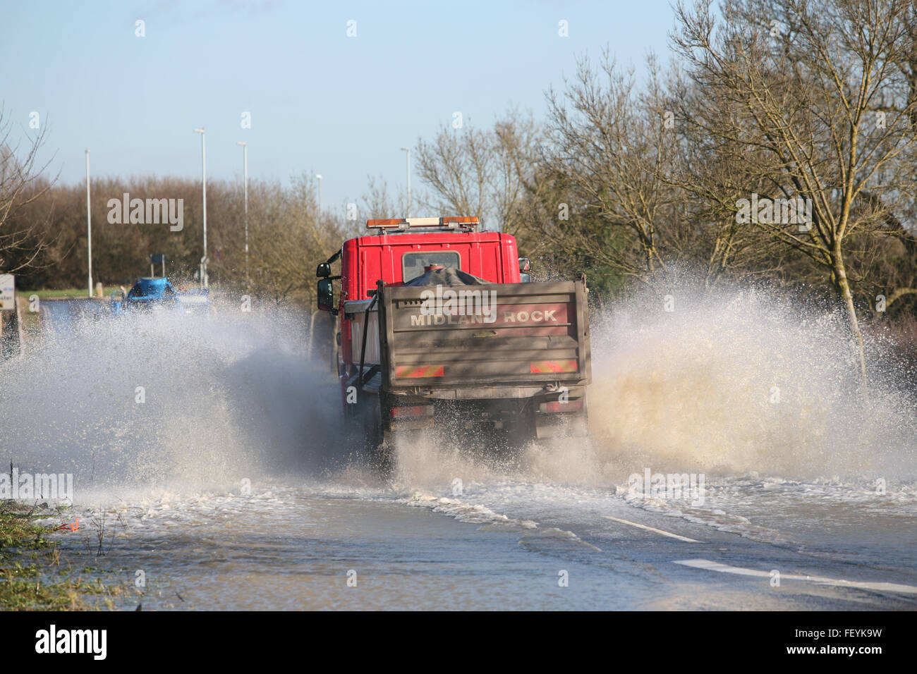 Flooding on granite way near mountsorrel after two days of heavy rain ...
