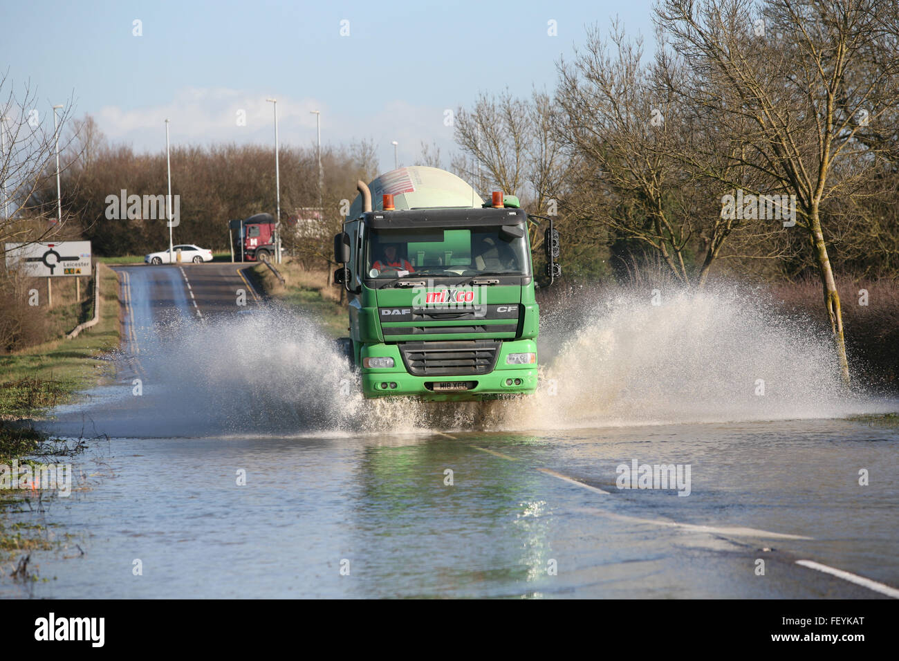 Flooding on granite way near mountsorrel after two days of heavy rain ...