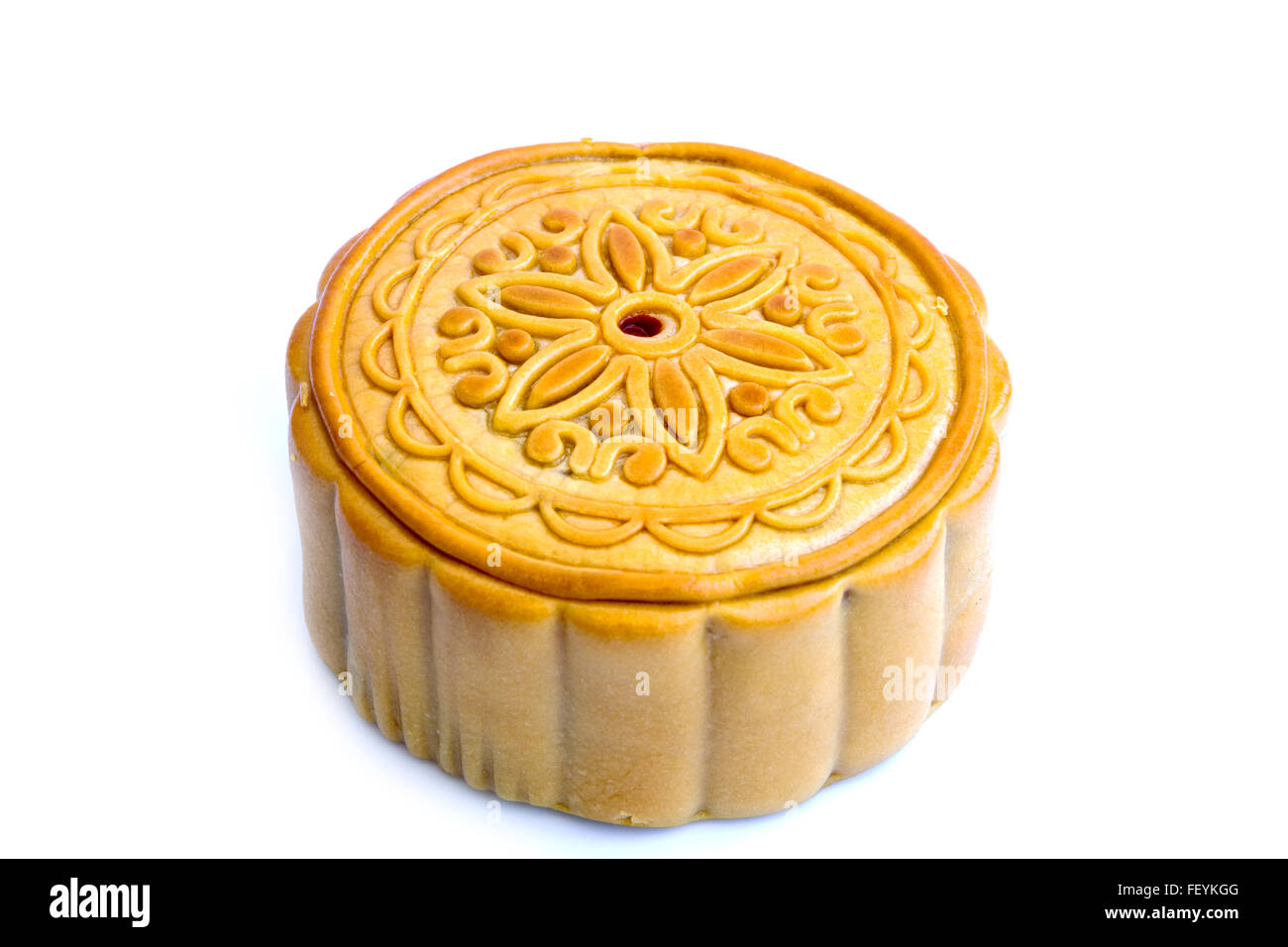 Mooncakes isolated on white background Stock Photo - Alamy