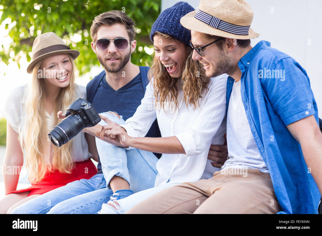Taking pictures of friends hi-res stock photography and images - Alamy