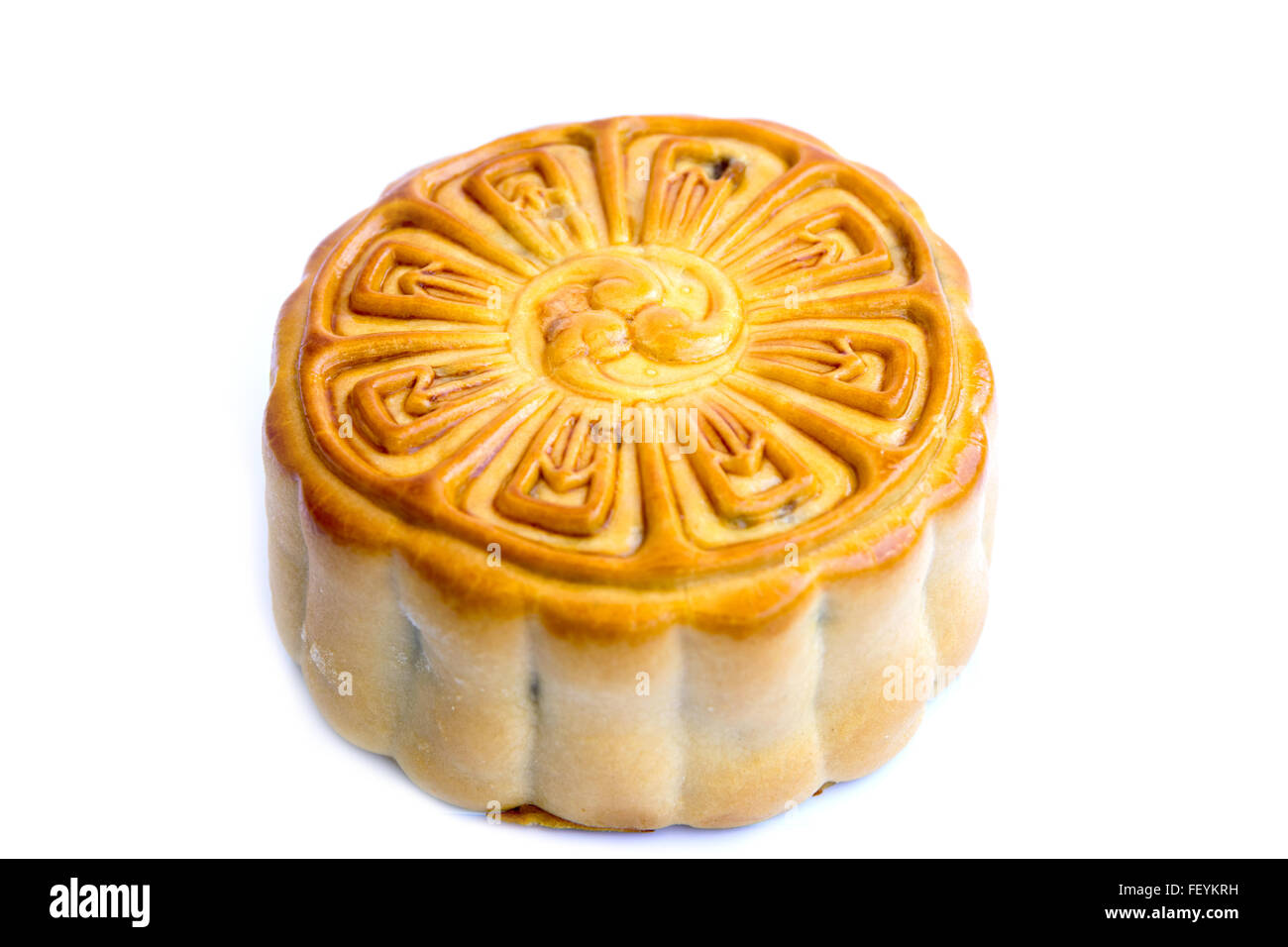 Mooncakes isolated on white background Stock Photo - Alamy
