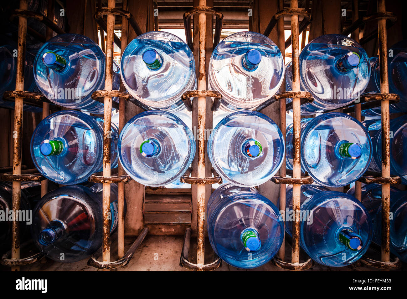 Water bottles stack hi-res stock photography and images - Alamy