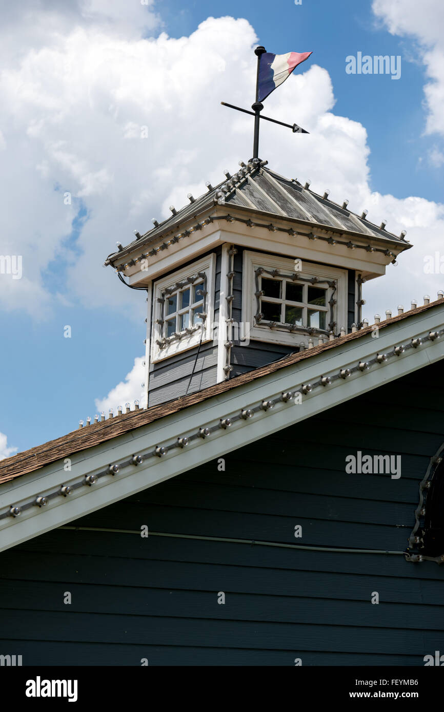 Beautiful vintage house roof top Stock Photo - Alamy