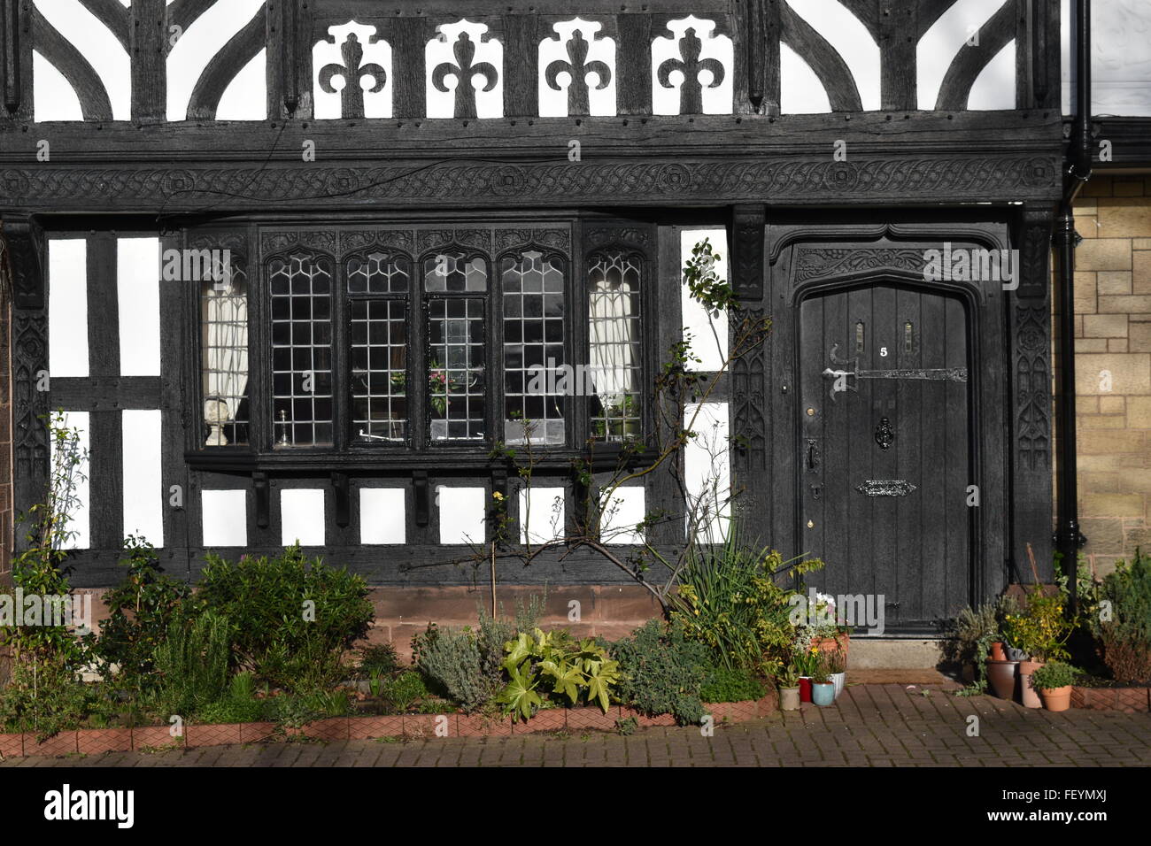 Timbered house thornton hough wirral hi-res stock photography and ...