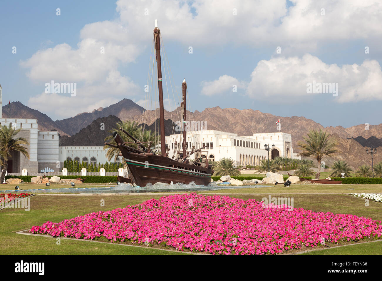 Sohar boat in Muscat, Sultanate of Oman Stock Photo - Alamy