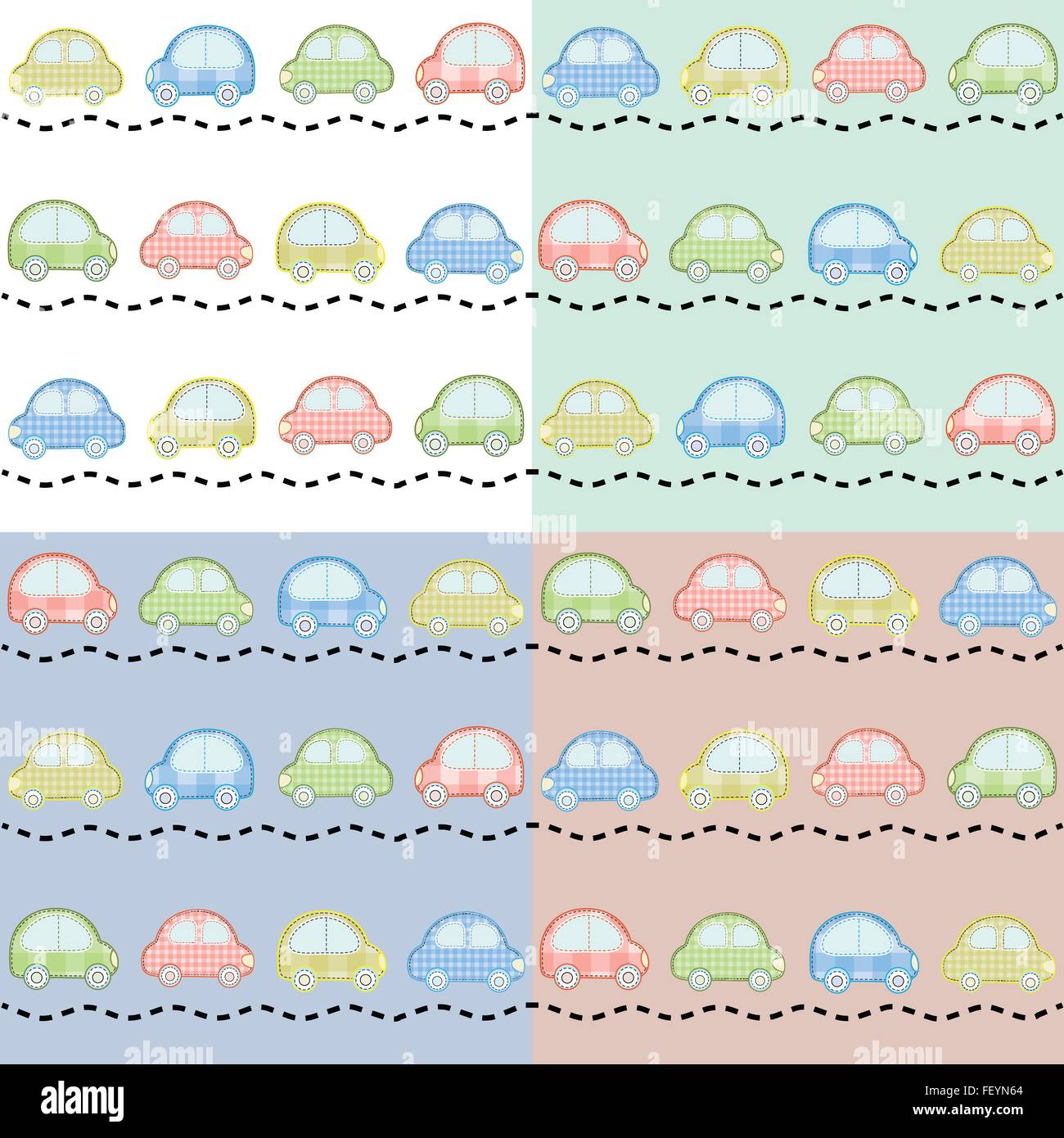 colorful little cars Stock Vector Image & Art - Alamy