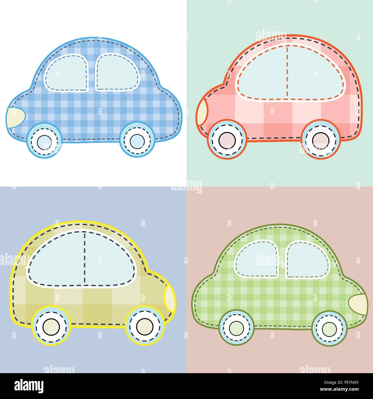 colorful little cars Stock Vector Image & Art - Alamy