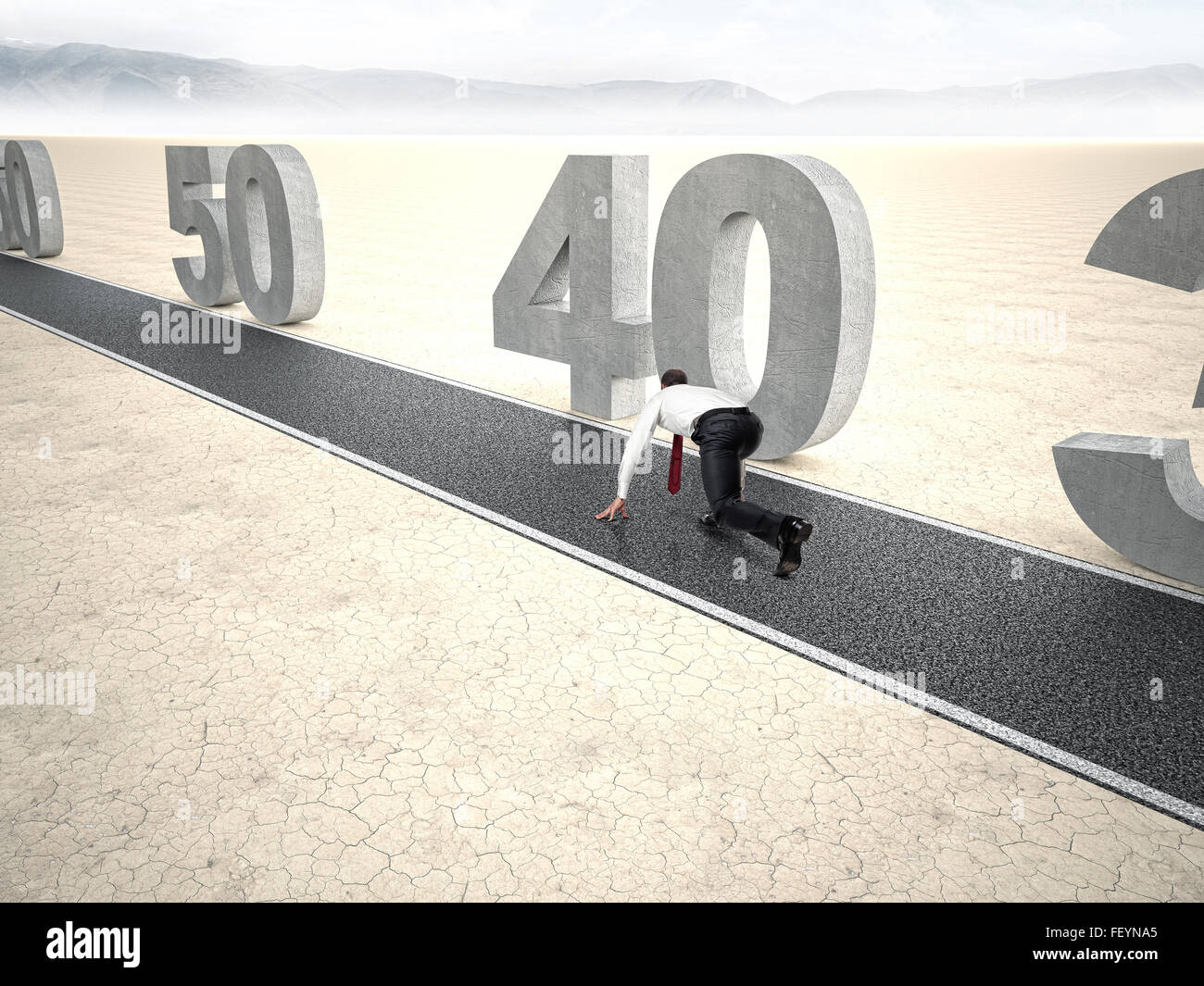 man ready for running and abstract background Stock Photo - Alamy