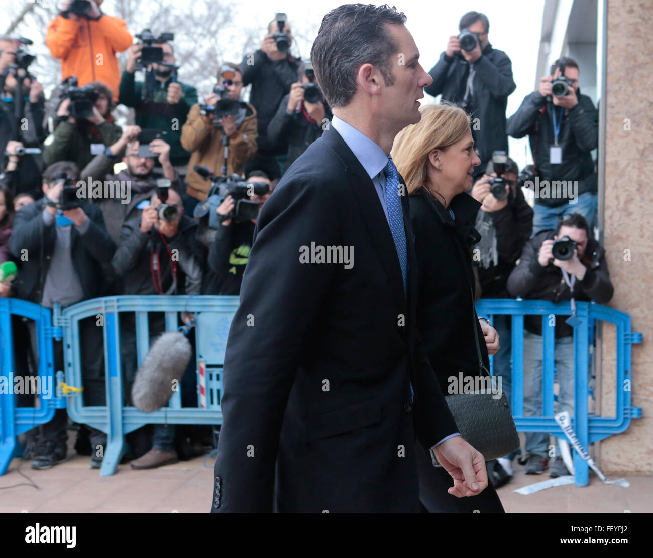 Palma de Mallorca, Spain. 9th Feb, 2016. Spain's Princess Cristina (R ...