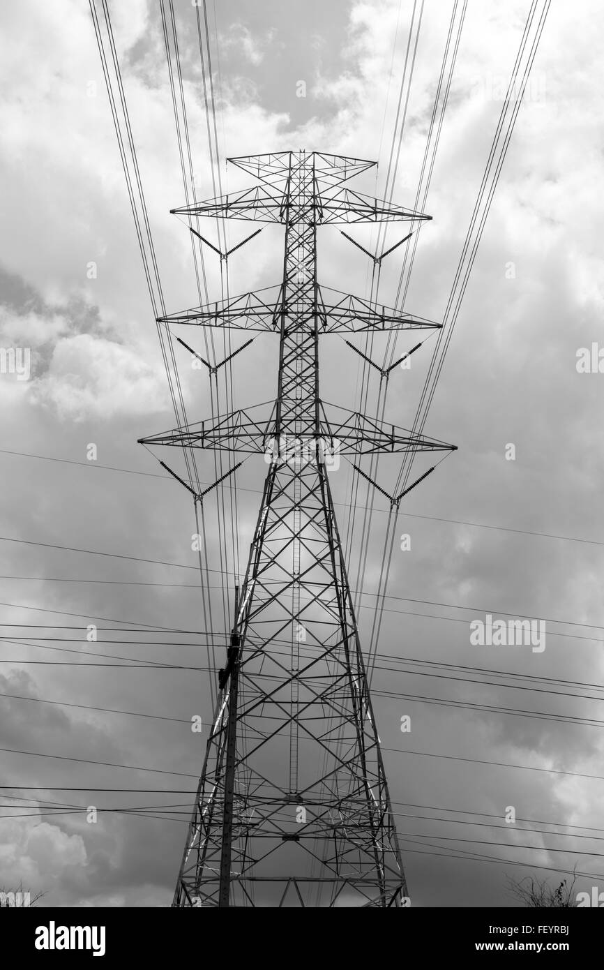 Tall post Black and White Stock Photos & Images - Alamy