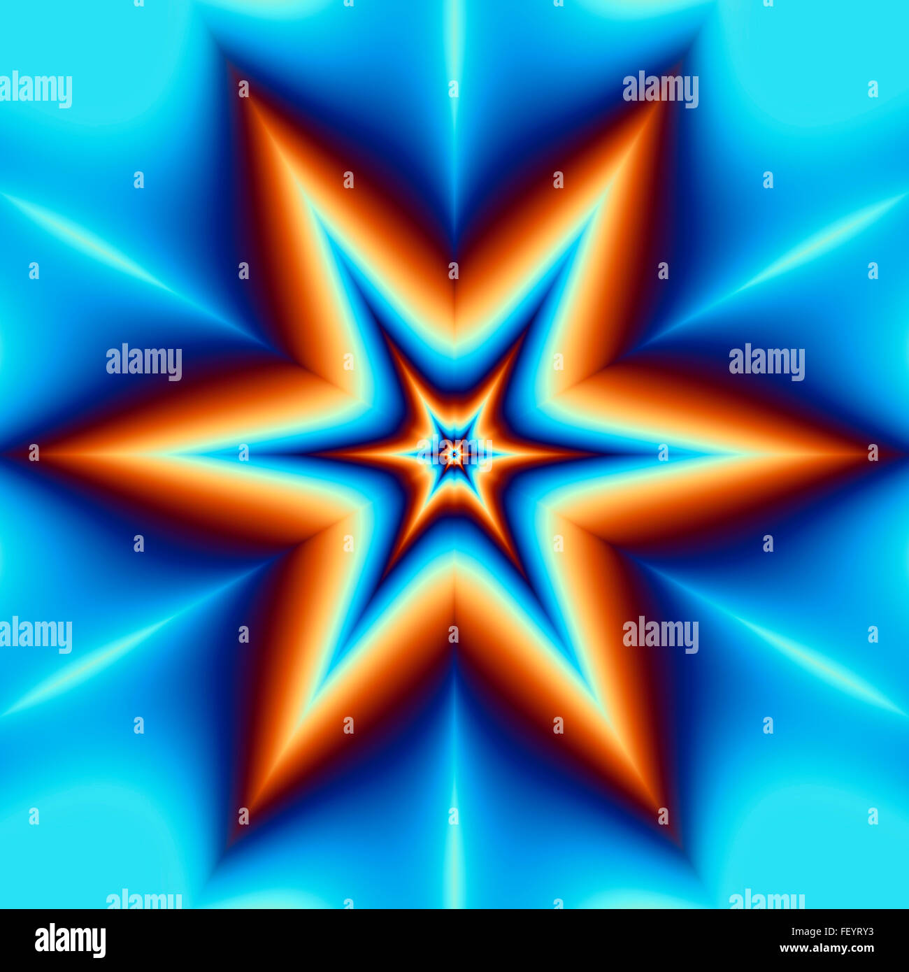 Starfish fractal hi-res stock photography and images - Alamy