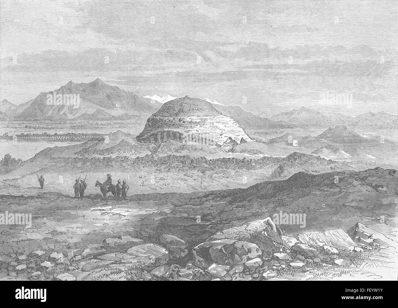 AFGHANISTAN Ahin Posh Stupa & Vihara, nr Jalalabad 1879. Illustrated ...