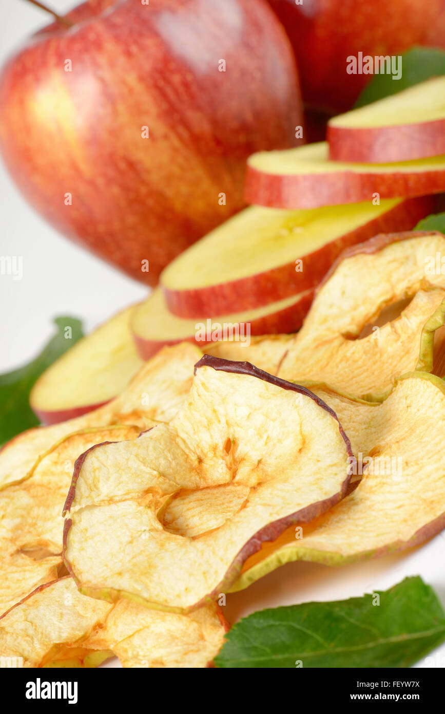 Red apple slice hi-res stock photography and images - Alamy