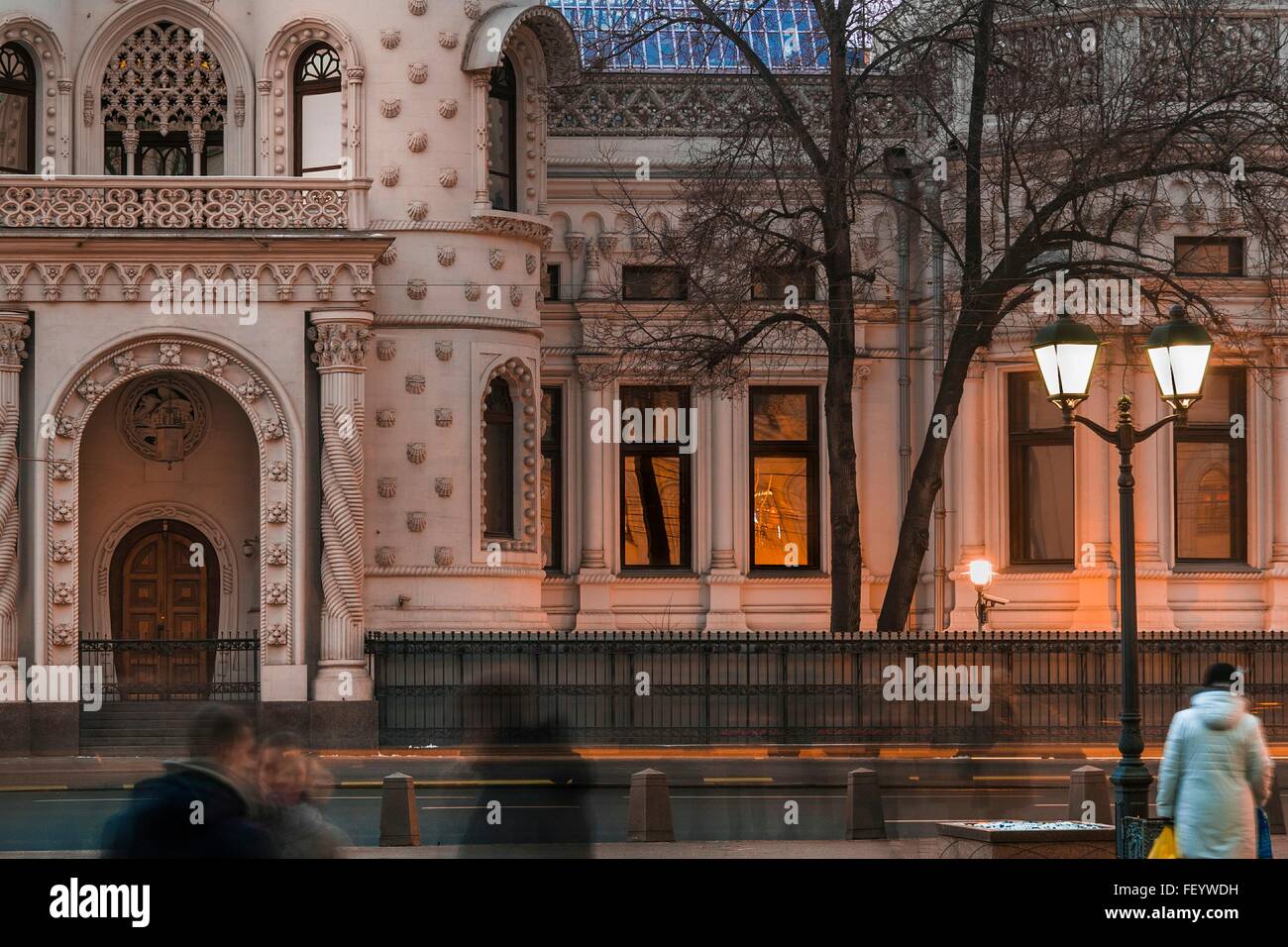 Russia, Moscow. Arseny Morozov Mansion on Vozdvizhenka Street (nowadays ...