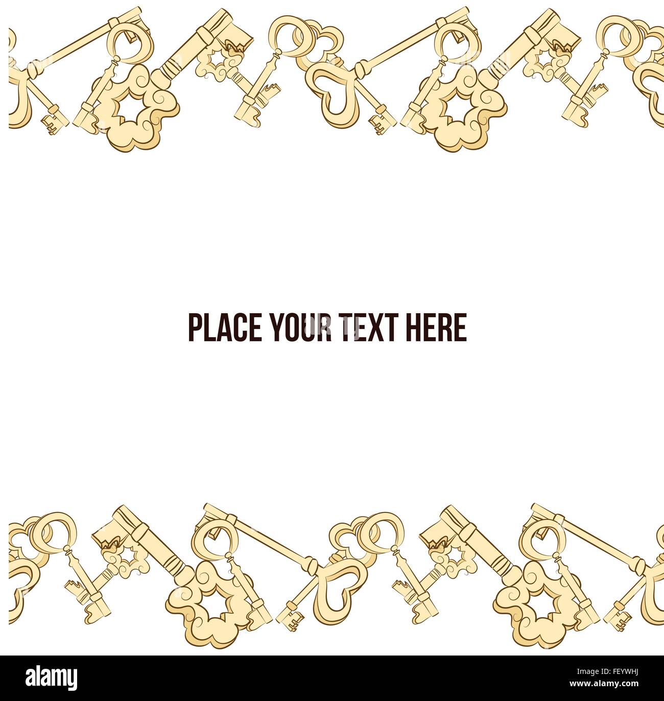 Vector frame with keys Stock Vector Image & Art - Alamy