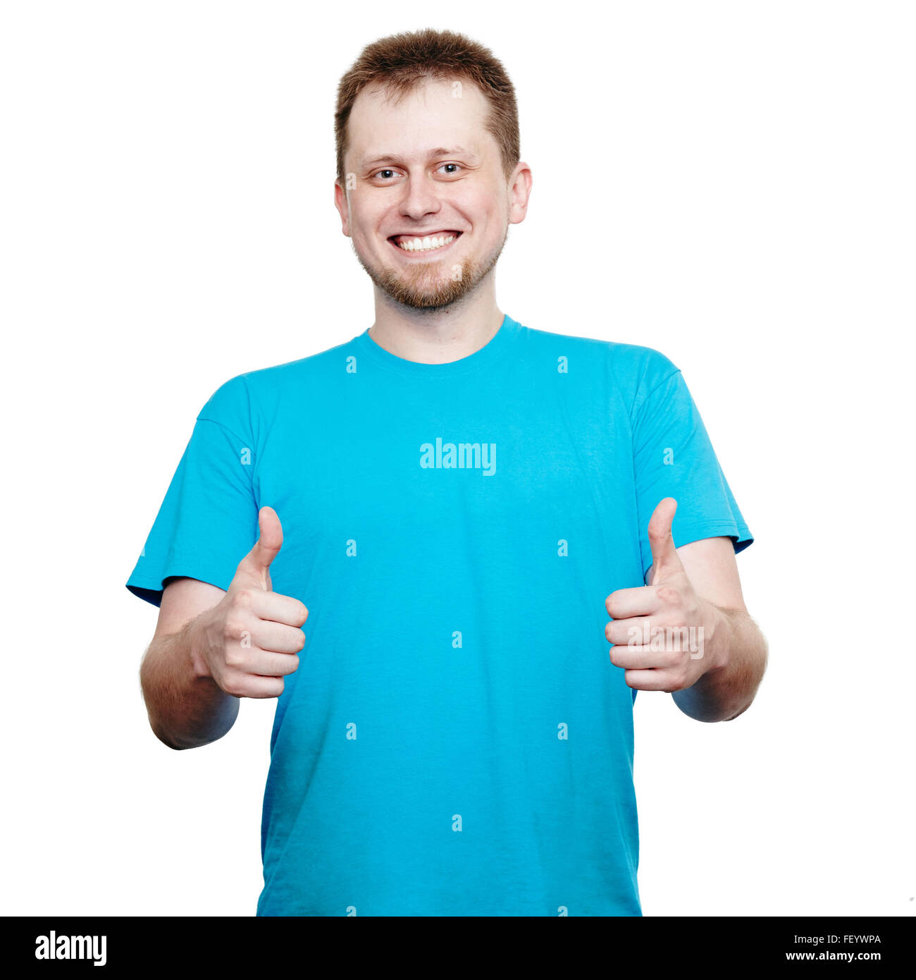 Smiling positive man beard hi-res stock photography and images - Alamy