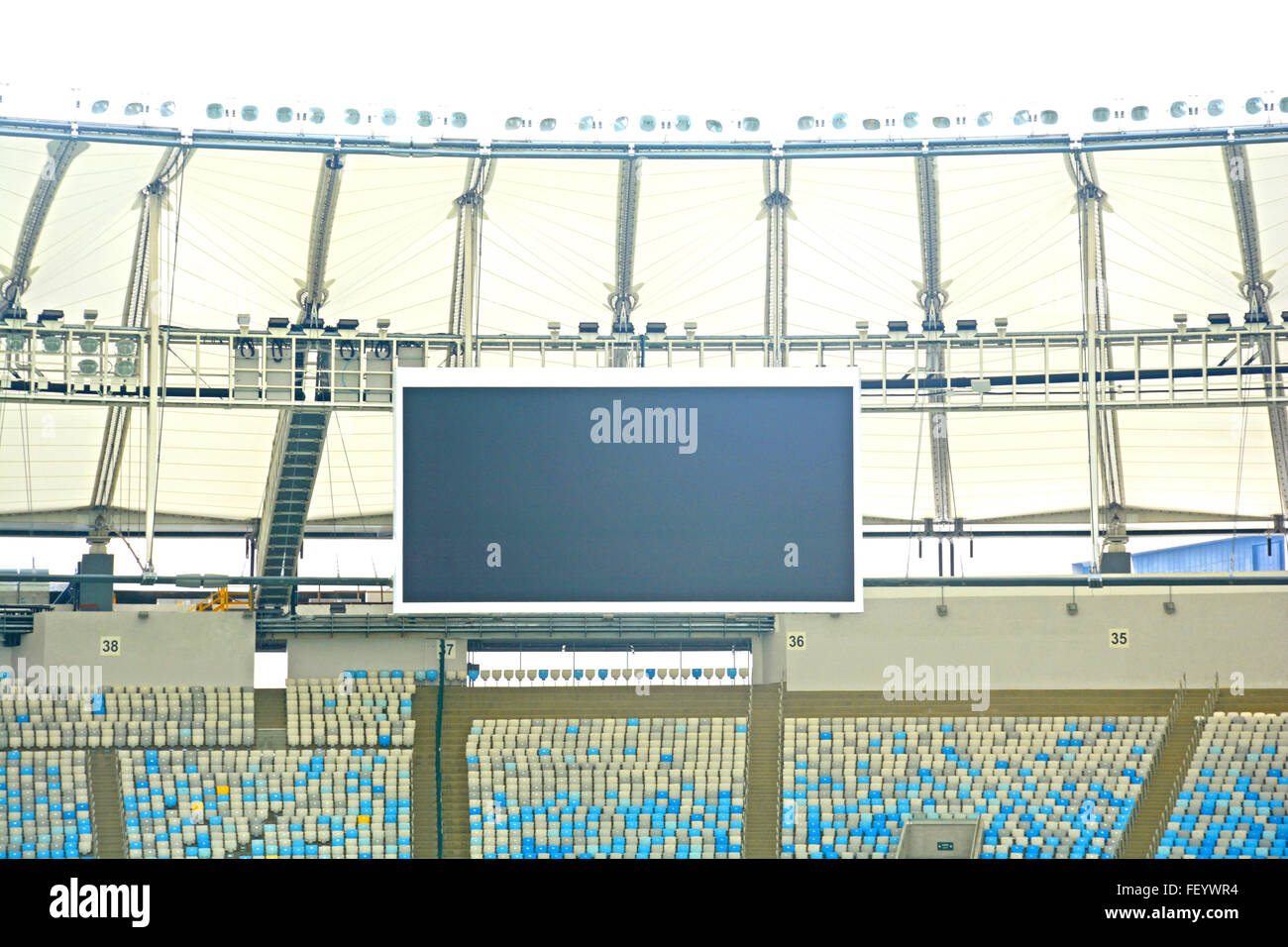 Giant screen macarana stadium rio hi-res stock photography and images ...