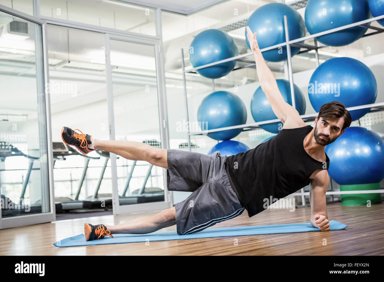 Exercise group man hi-res stock photography and images - Alamy