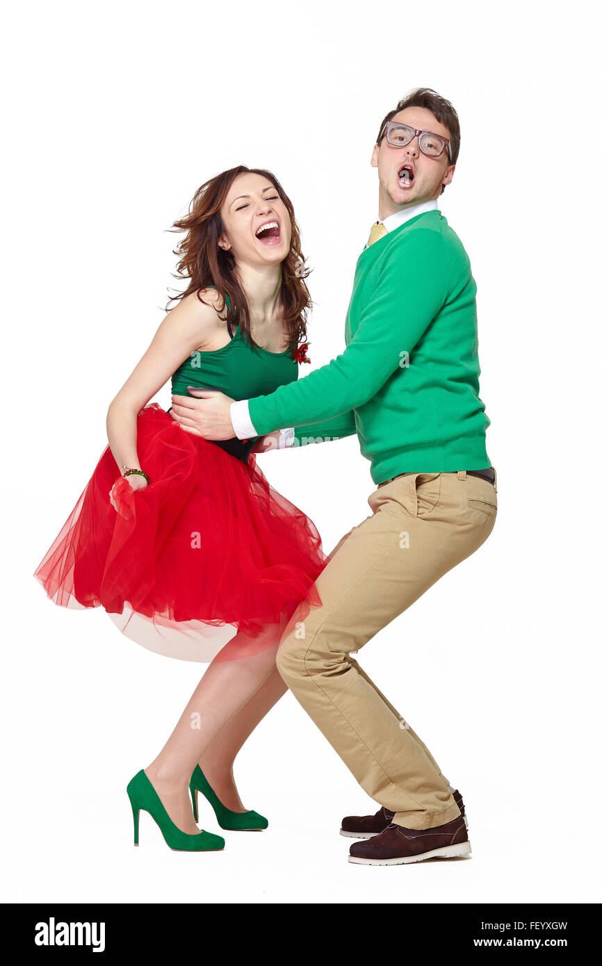 Dancing nerd girl hi-res stock photography and images - Alamy