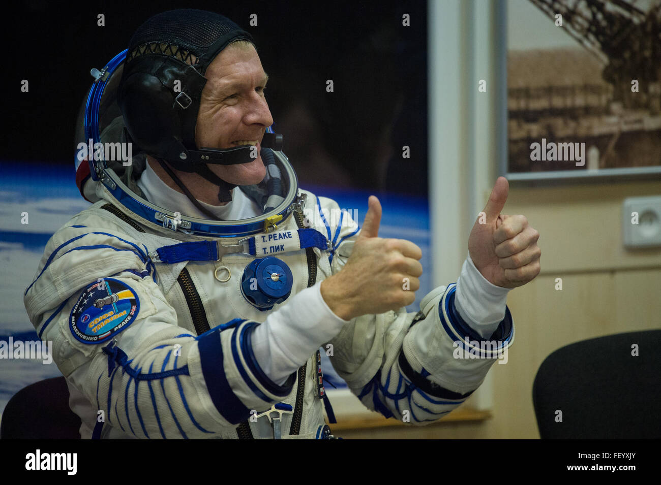 Expedition 46 astronauts, including Tim Peake, completed preflight ...