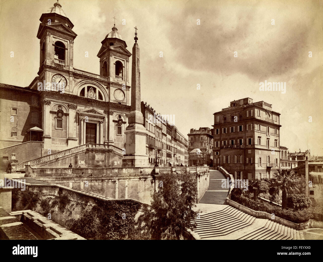 Church of Trinita dei Monti, Rome, Italy Stock Photo - Alamy