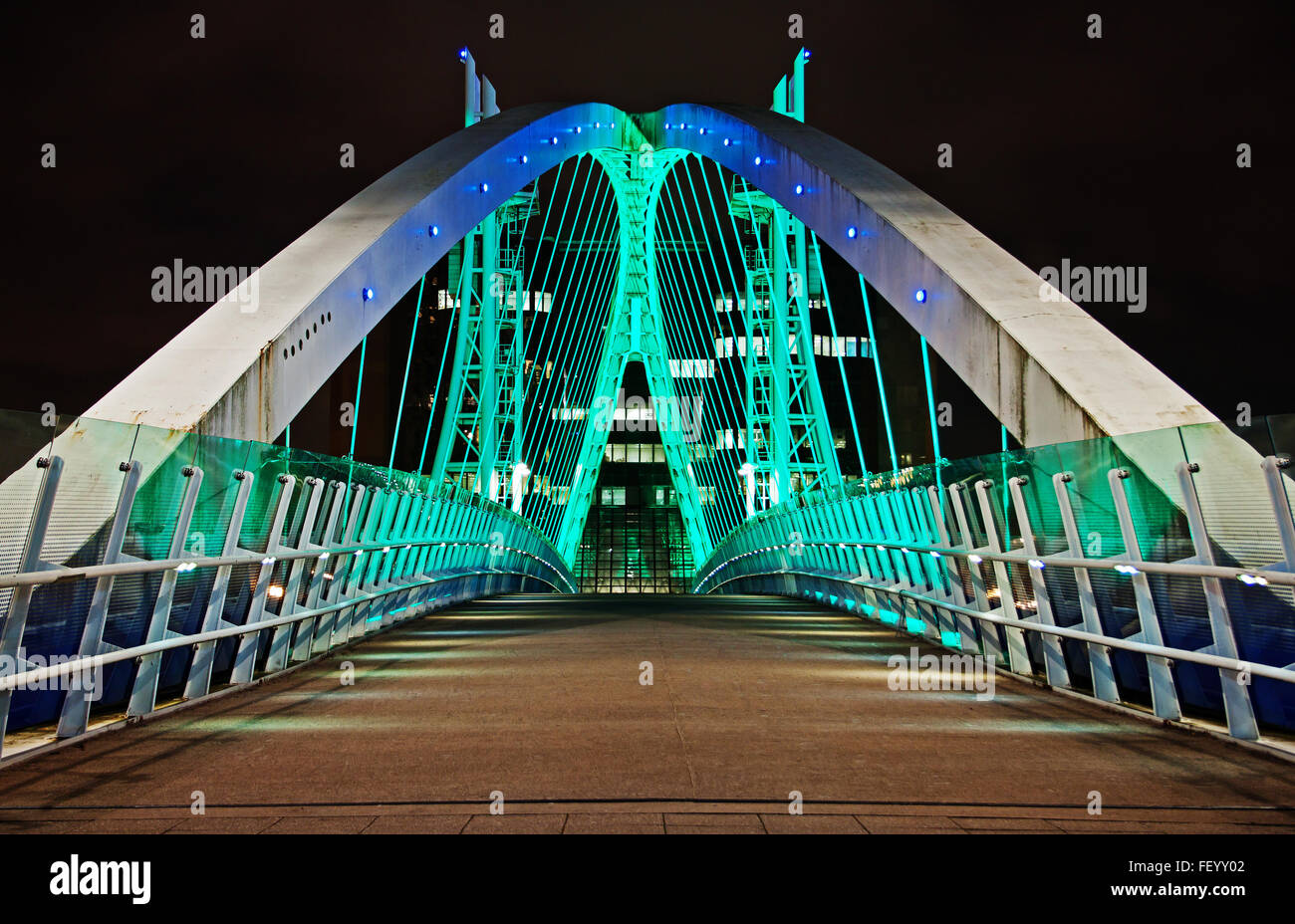 Millennium bridge salford quays hi-res stock photography and images - Alamy