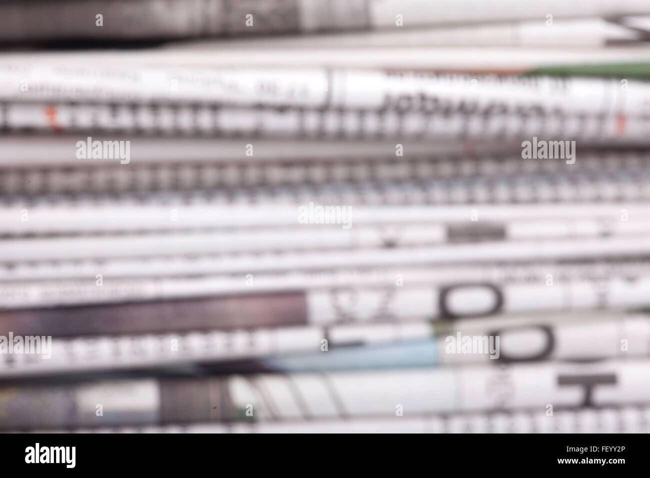 specially defocused stack of newspapers blurred background Stock Photo ...