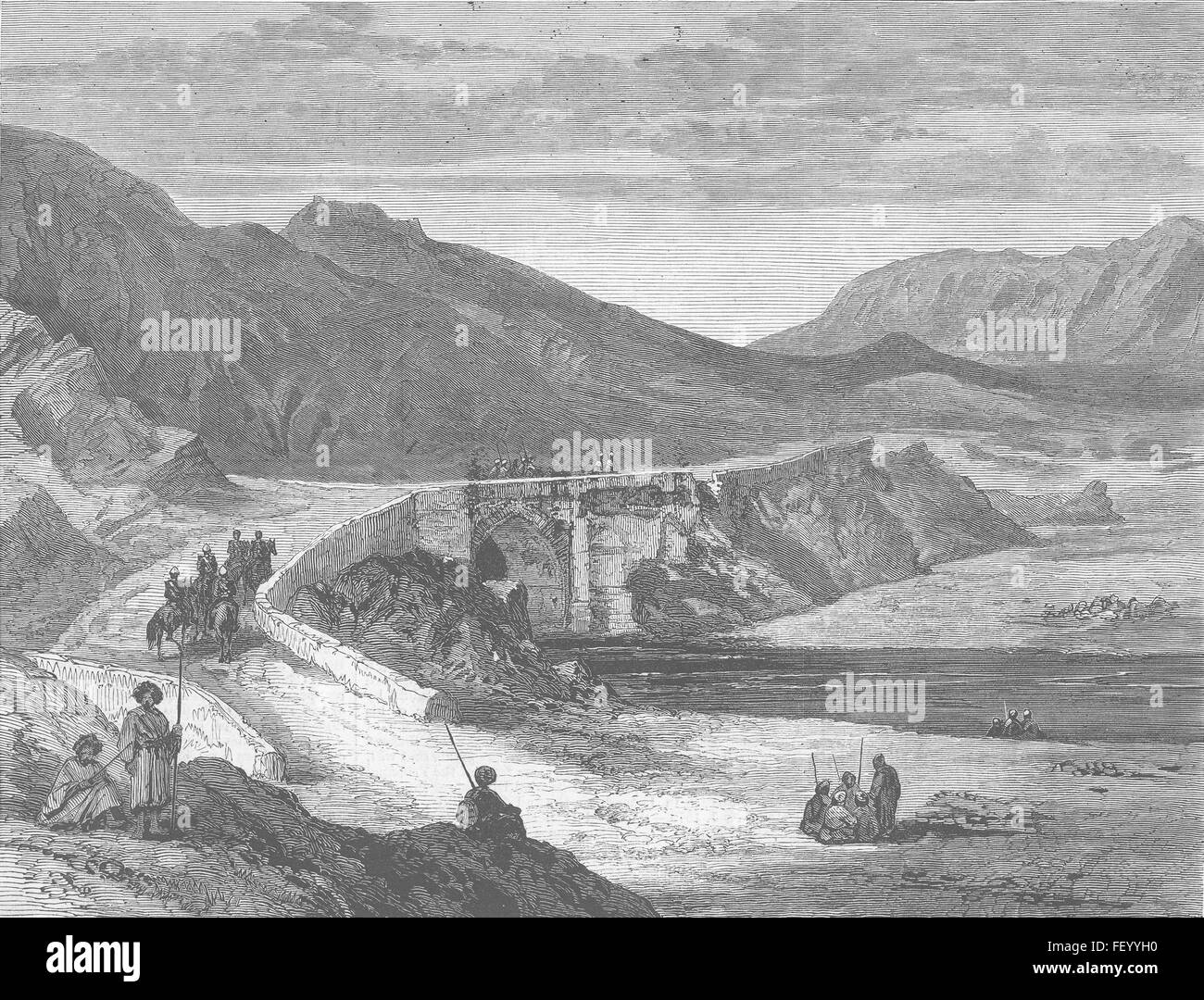AFGHANISTAN Surkh-Pool on the Surkhab 1879. Illustrated London News ...